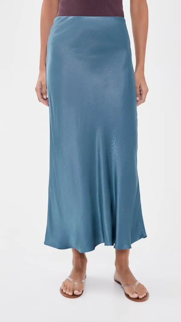 Rails Anya Satin Midi Skirt