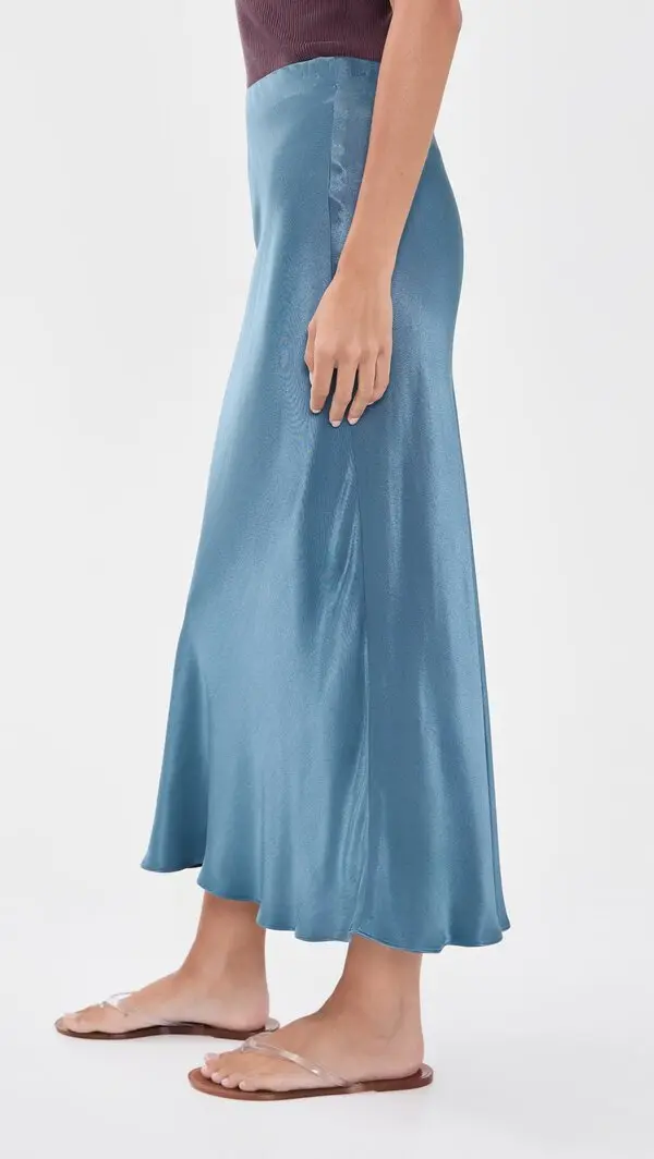 Rails Anya Satin Midi Skirt