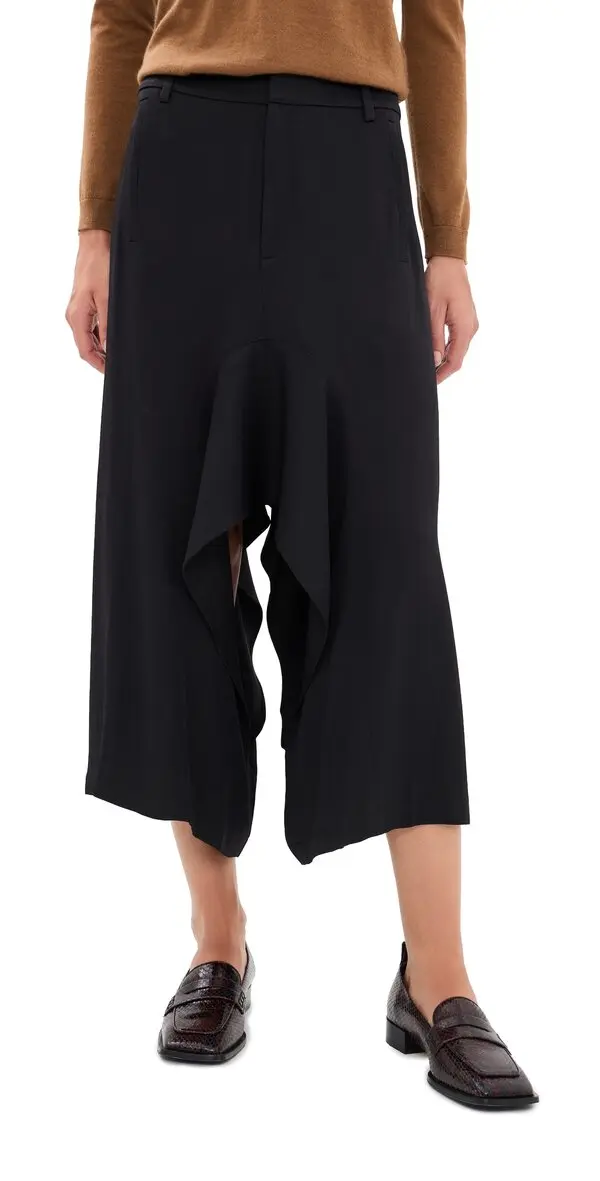 Tibi Eco Acetate Viscose Front Drape Culottes