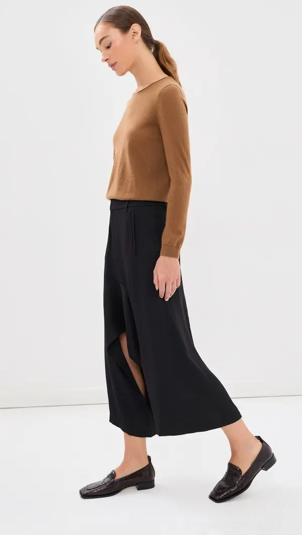 Tibi Eco Acetate Viscose Front Drape Culottes
