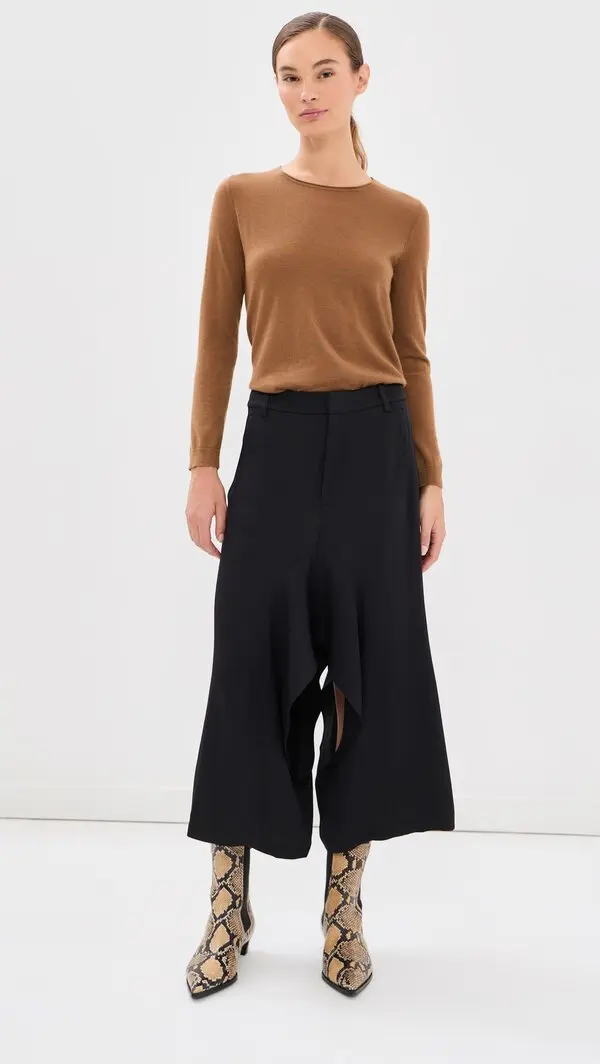 Tibi Eco Acetate Viscose Front Drape Culottes