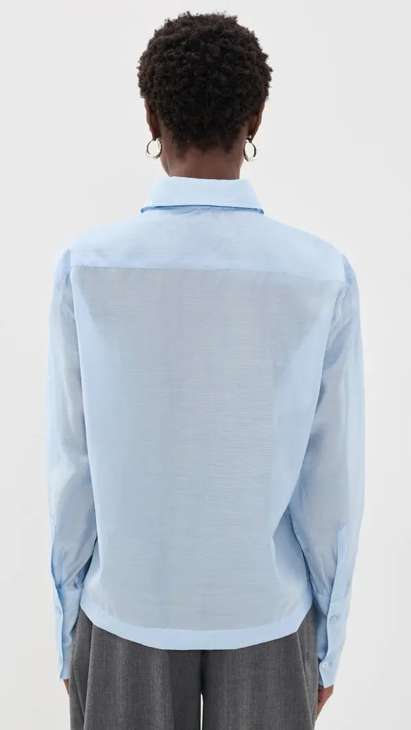THE LATEST Ciara Muslin Button-down Shirt