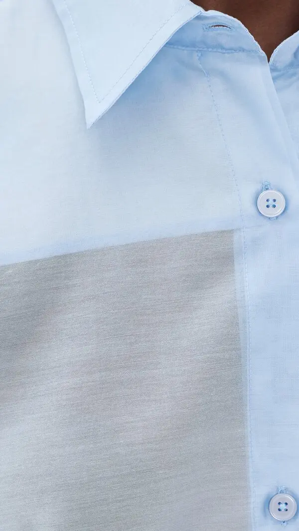 THE LATEST Ciara Muslin Button-down Shirt