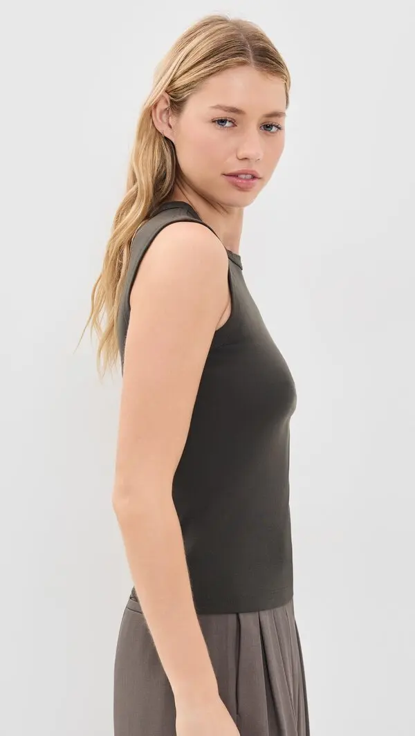 Enza Costa New Classic Supima Cotton Sleeveless Tee