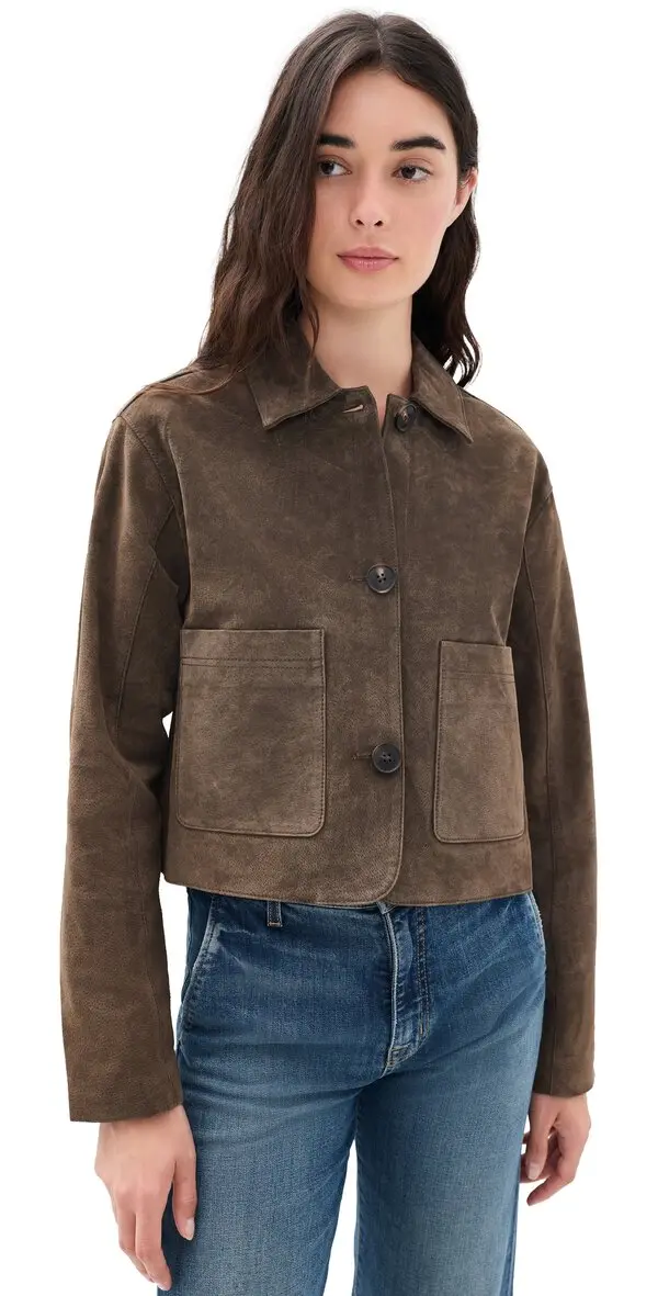 Blanknyc Suede Cropped Jacket