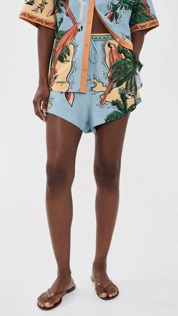 Farm Rio Beaches Path Shorts - Beaches Path Multicolor