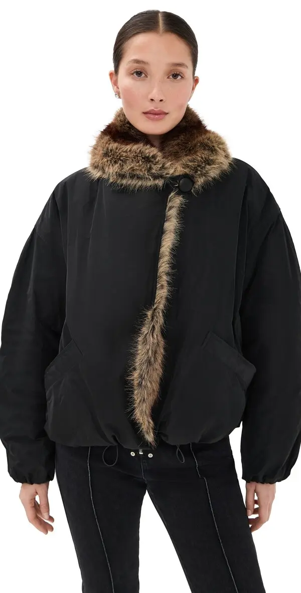 Isabel Marant Étoile Charone Jacket With Faux Fur Trim