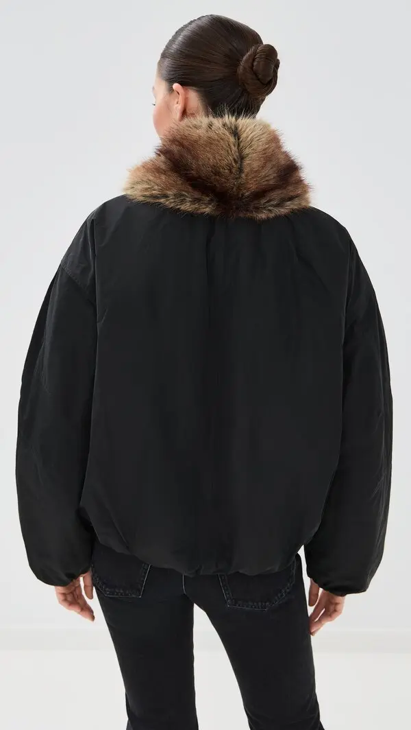 Isabel Marant Étoile Charone Jacket With Faux Fur Trim