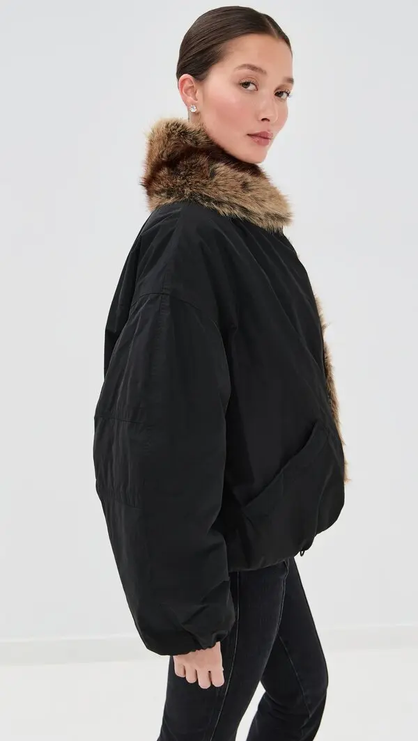 Isabel Marant Étoile Charone Jacket With Faux Fur Trim