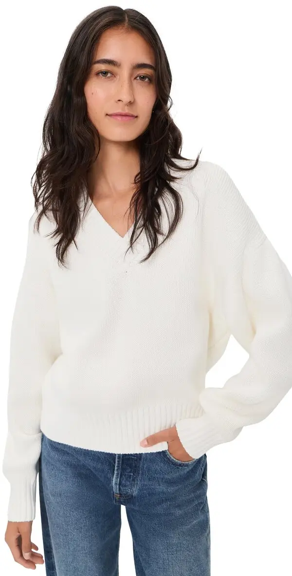 PISTOLA Nika Heavyweight V-neck Sweater
