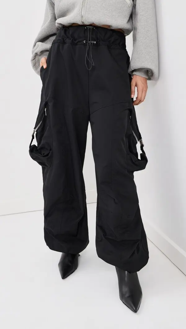 Attico Cargo Pants With Buckle Accents