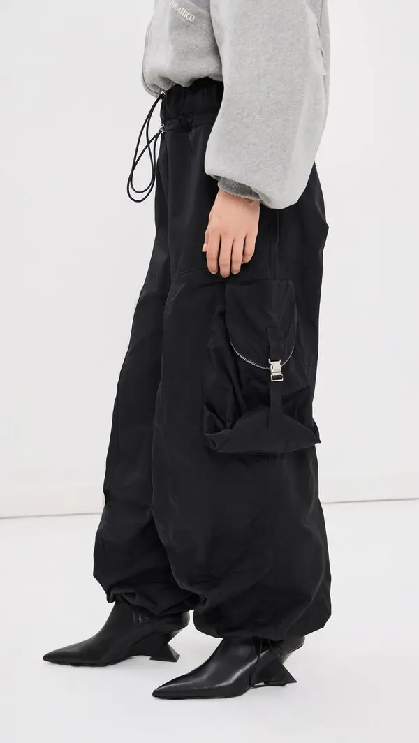 Attico Cargo Pants With Buckle Accents