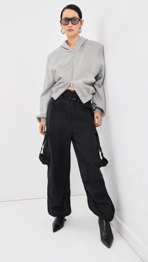 Attico Cargo Pants With Buckle Accents