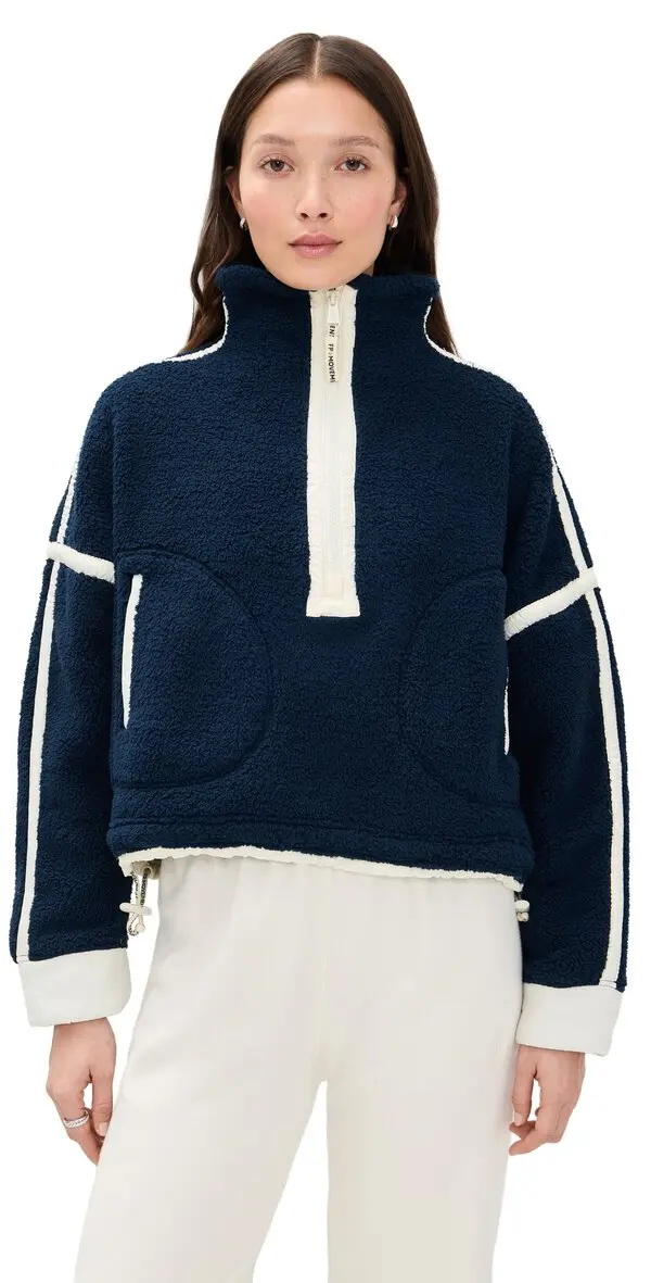 Free People Mountain High 1/2 Zip Fleece Pullover