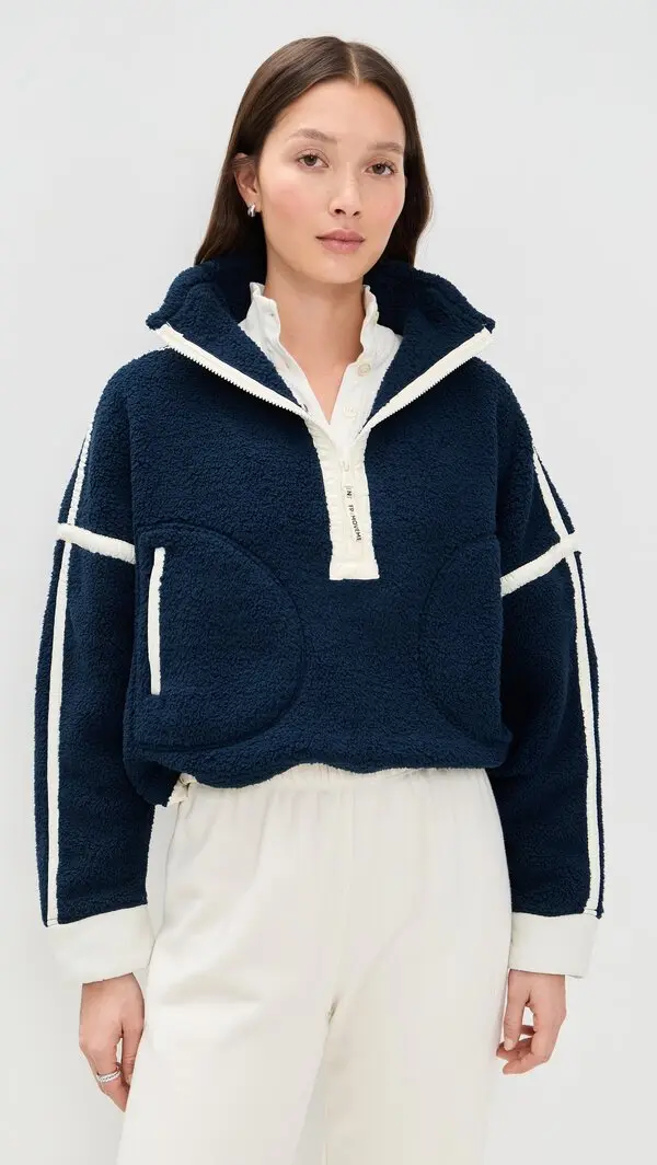 Free People Mountain High 1/2 Zip Fleece Pullover
