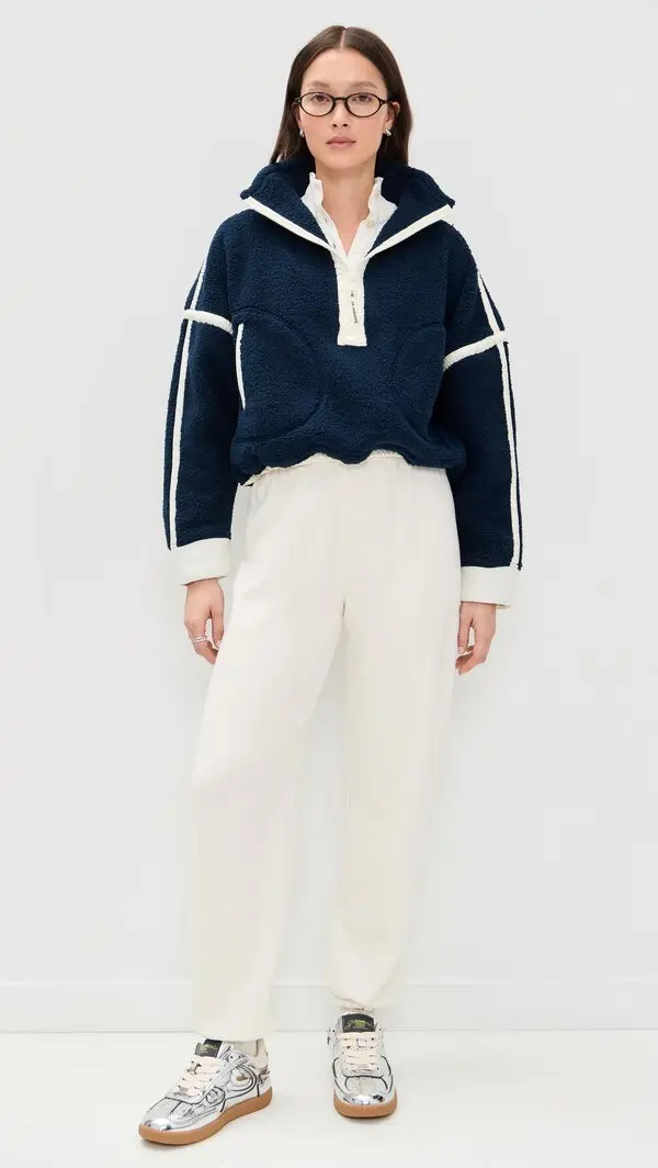 Free People Mountain High 1/2 Zip Fleece Pullover