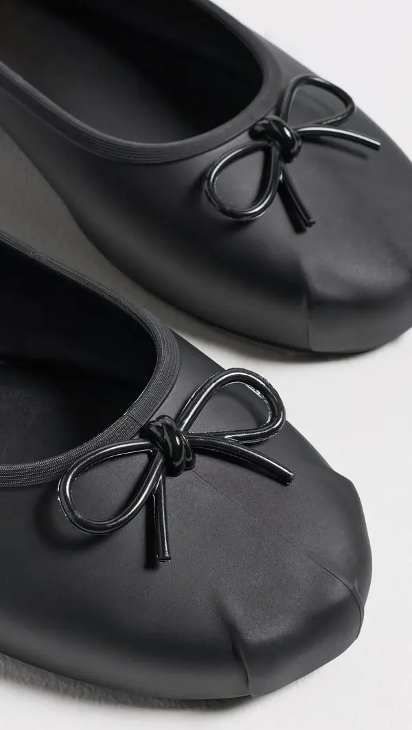 Melissa Sophie Scrunch Jelly Flats - Matte Black