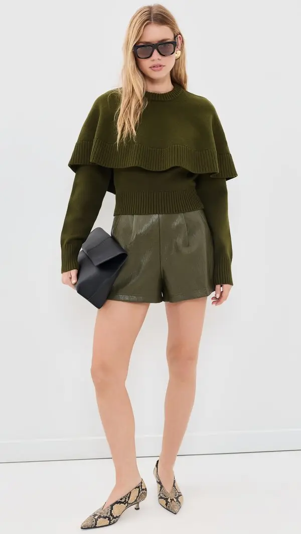 Ronny Kobo Evian Knit Top - Olive