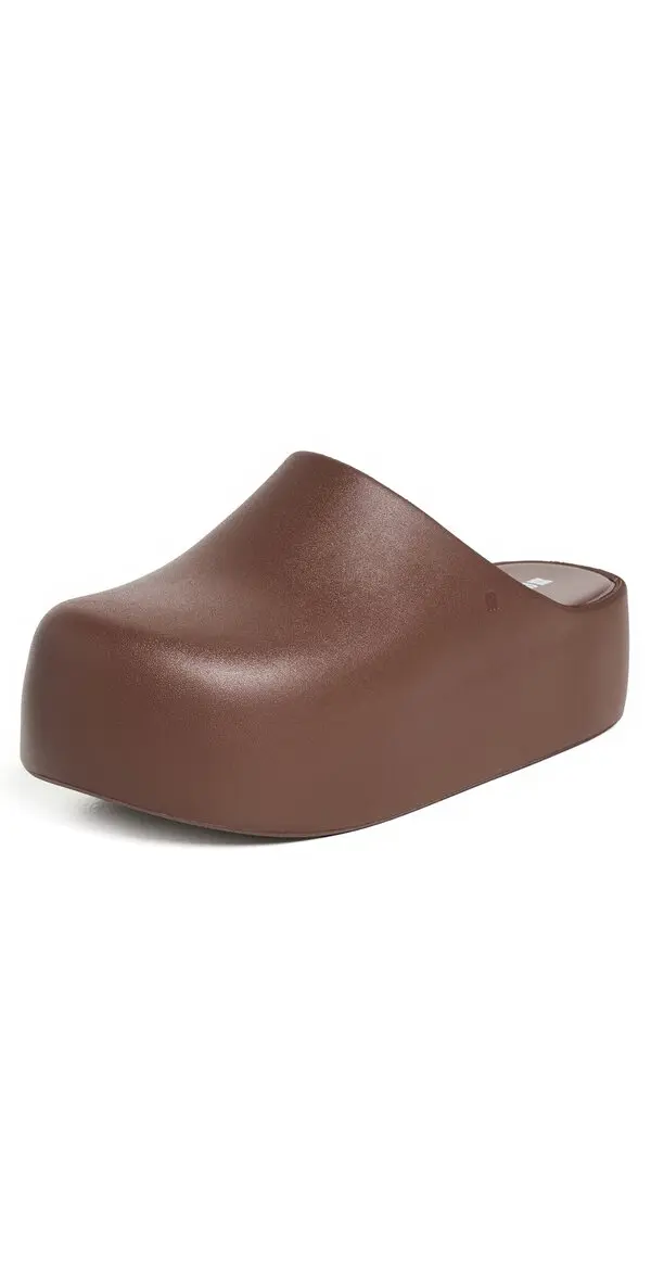 Melissa Free Platform Clogs - Brown
