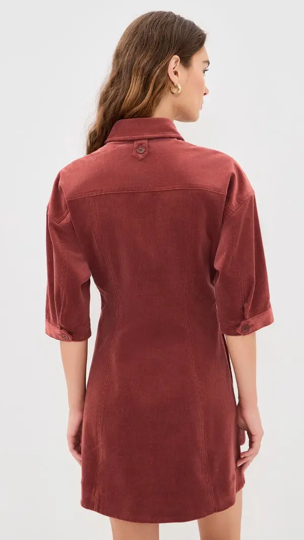 APIECE APART Luz Mini Dress In Corduroy