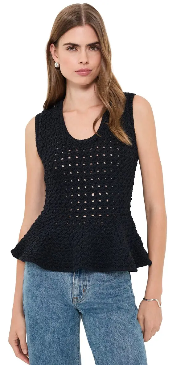 PISTOLA Anna Peplum Sweater Tank