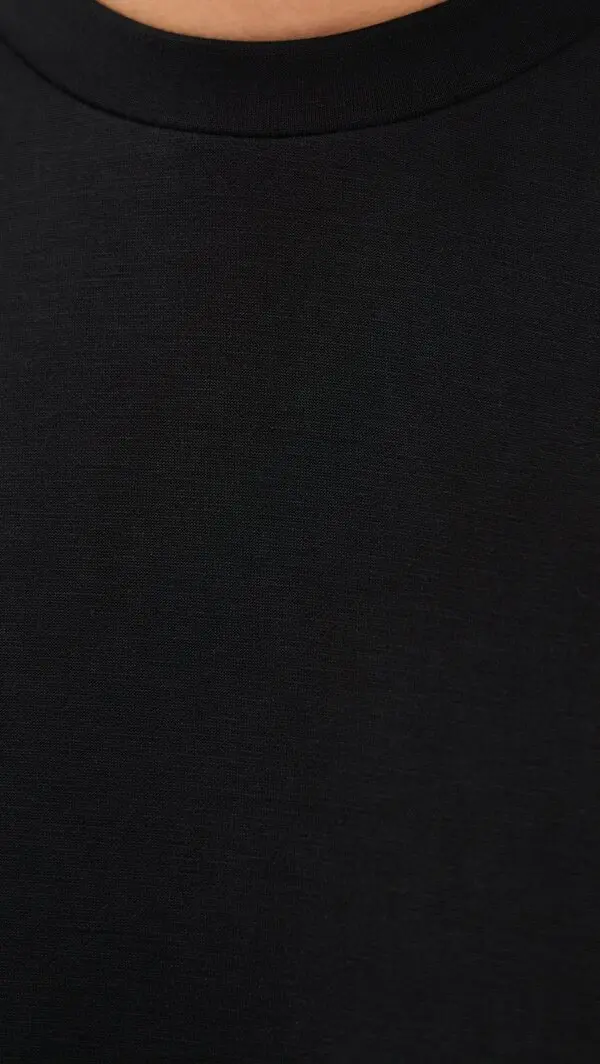 Tibi Featherweight Neoprene Baseball Tee