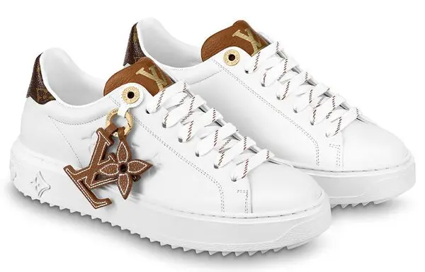 LOUIS VUITTON Time Out Sneakers - White/brown