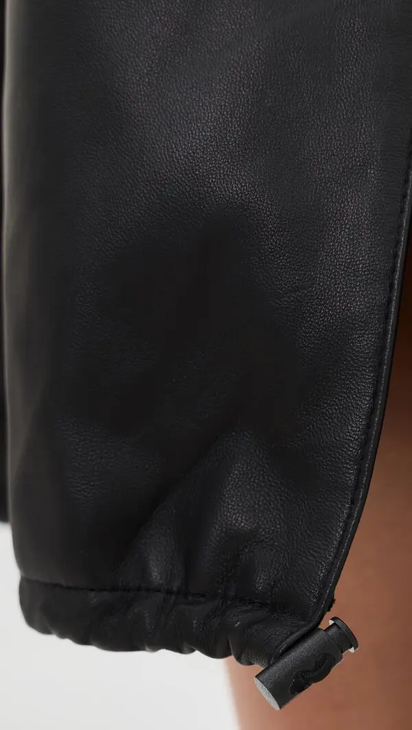 Sea Caitlin Leather Midi Skirt