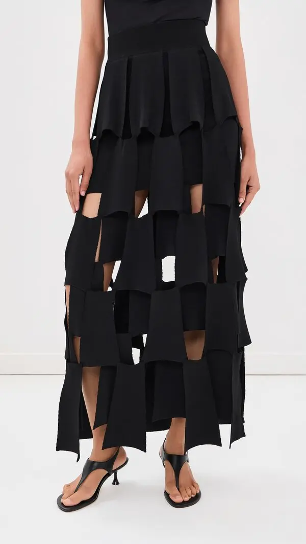 A.W.A.K.E. Mode A. W.a. K.e. Mode Knitted Multi Trapeze Skirt