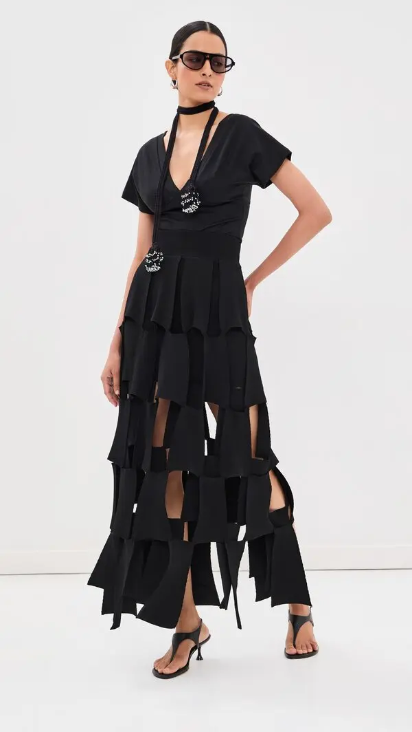 A.W.A.K.E. Mode A. W.a. K.e. Mode Knitted Multi Trapeze Skirt