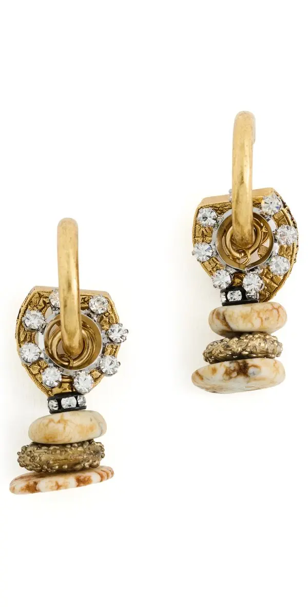 ELIZABETH COLE Aurmia Stone Earrings