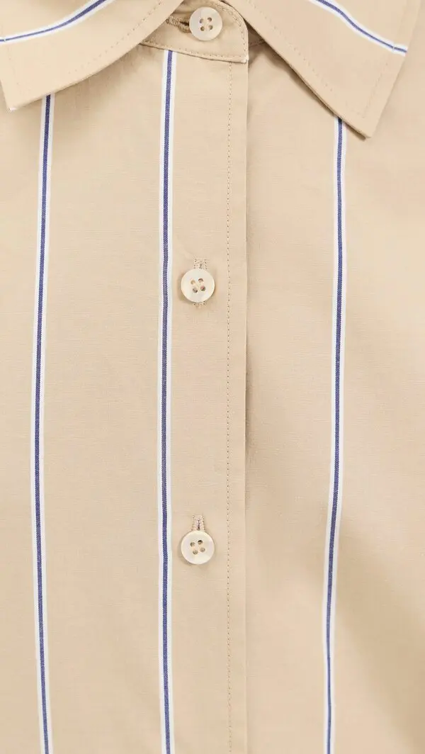 APIECE APART Isolde Striped Cotton Button-down Shirt