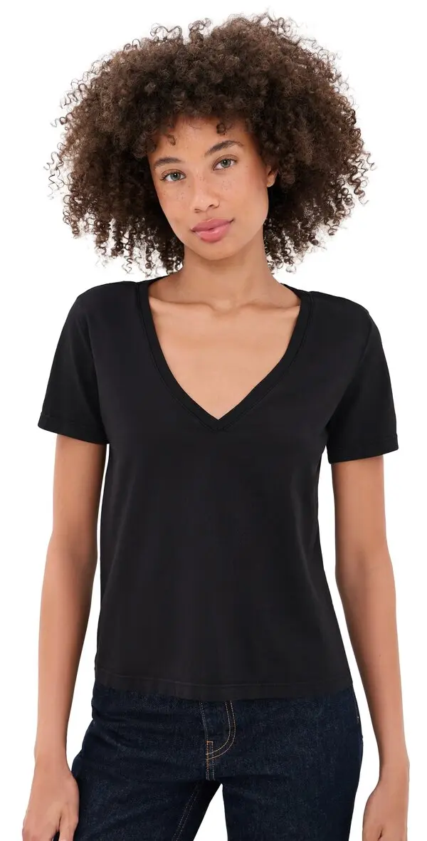 L'Agence Brianna V Neck Tee