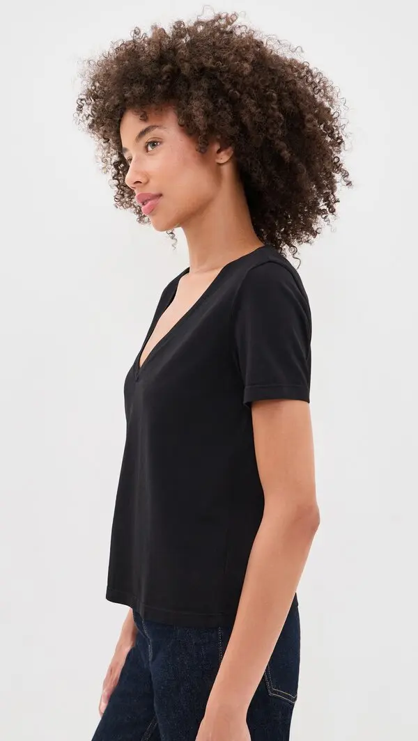 L'Agence Brianna V Neck Tee