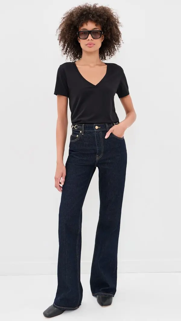 L'Agence Brianna V Neck Tee