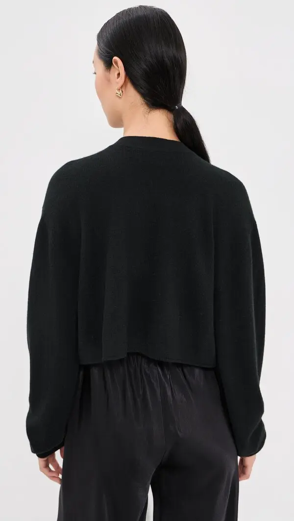 Le Kasha Cashmere Cropped Sweater - Black