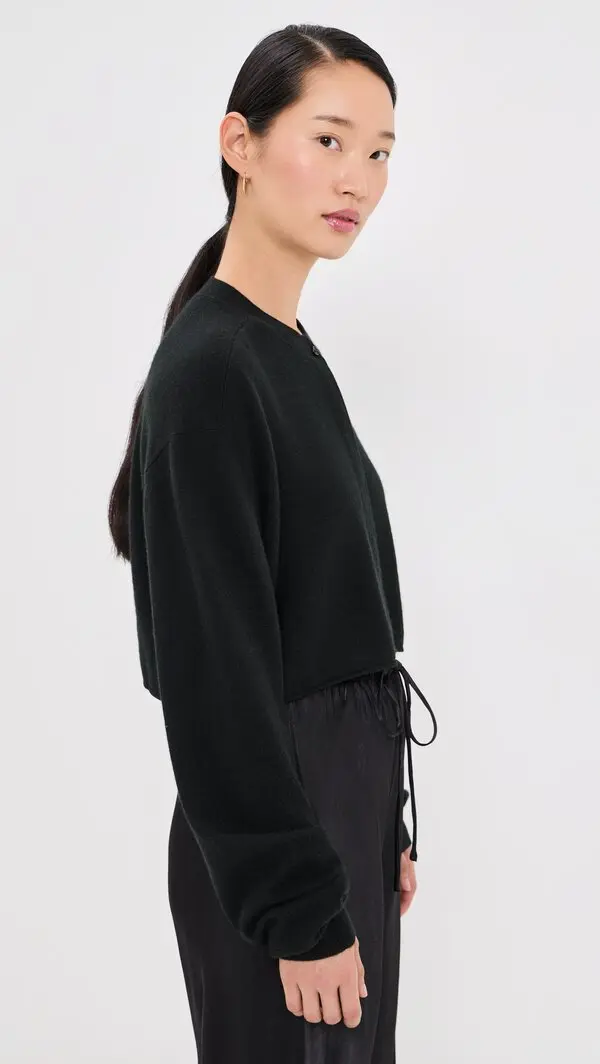 Le Kasha Cashmere Cropped Sweater - Black