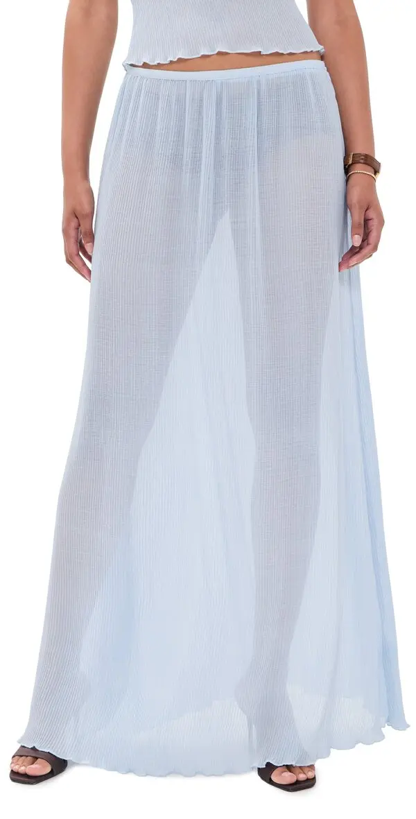 Lioness Maxi Skirt - Soft Blue