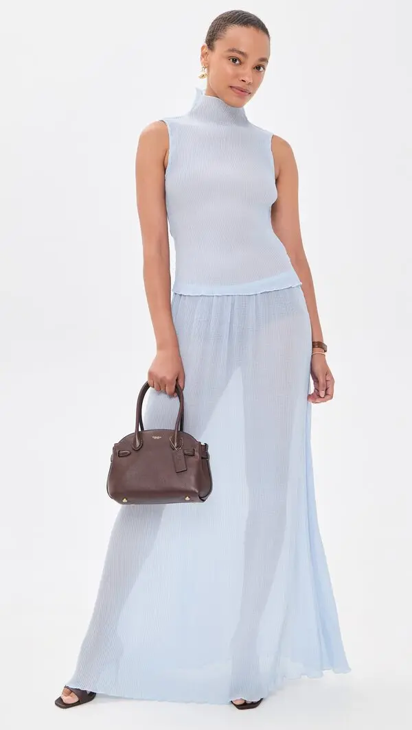 Lioness Maxi Skirt - Soft Blue