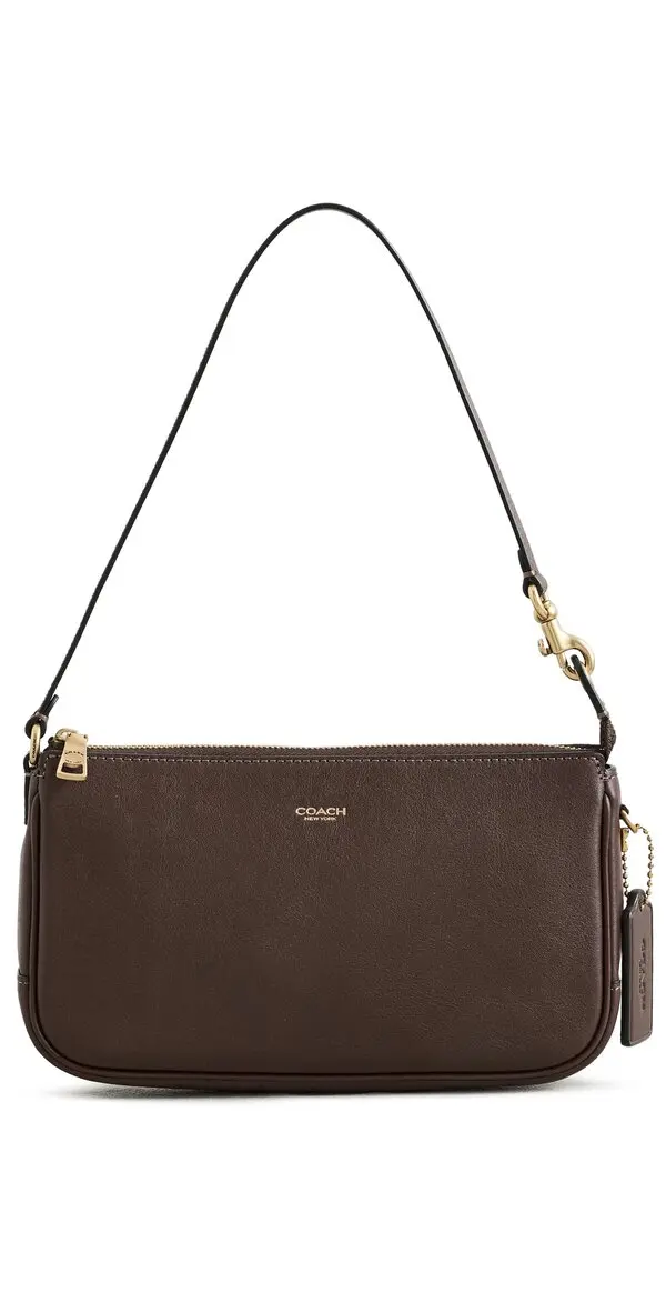 COACH Natural Grain Leather Plaza Bag