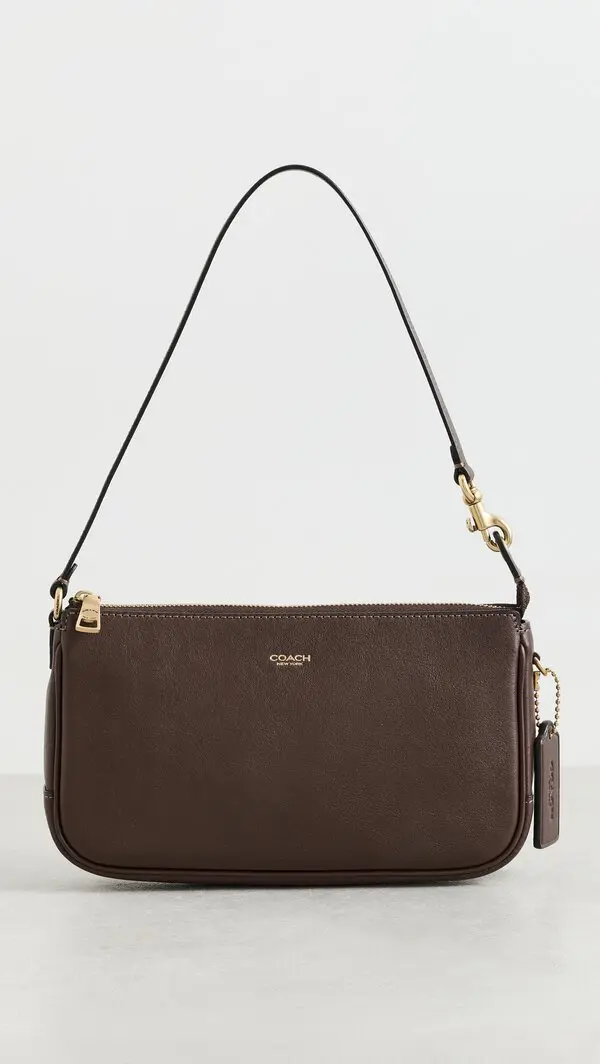 COACH Natural Grain Leather Plaza Bag