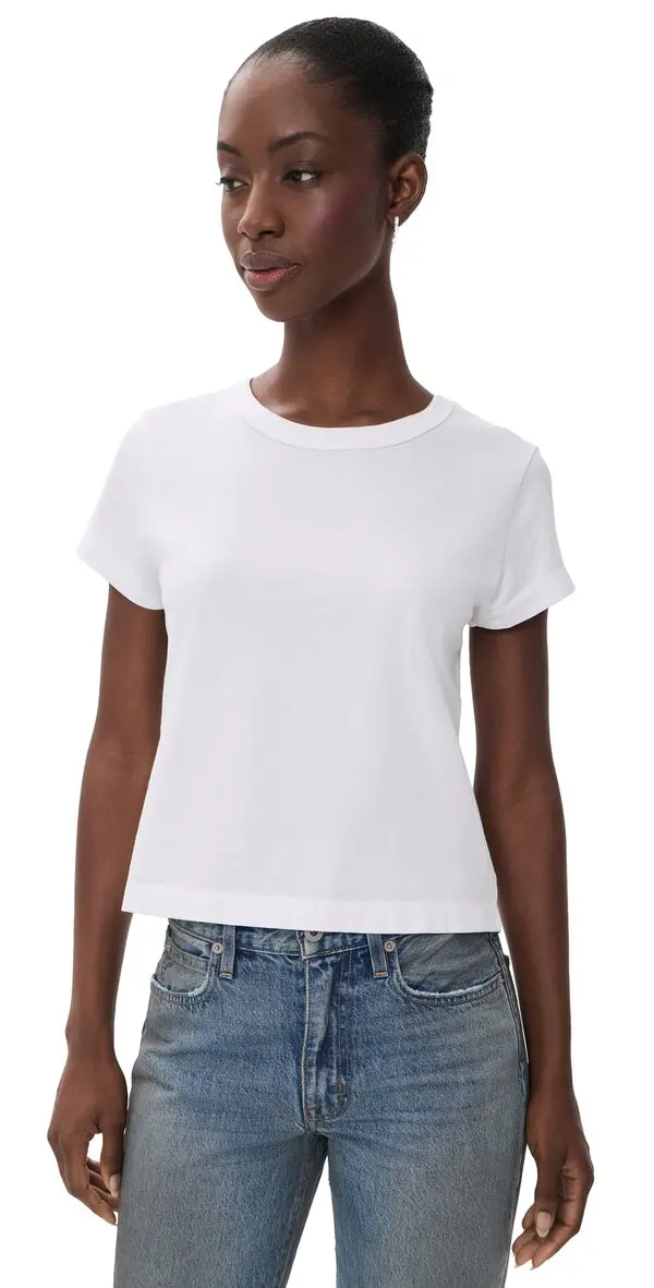 Rag & Bone Kelly Perfect Tee Short Sleeve Crewneck - White