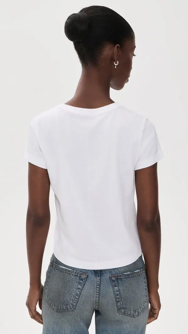 Rag & Bone Kelly Perfect Tee Short Sleeve Crewneck - White
