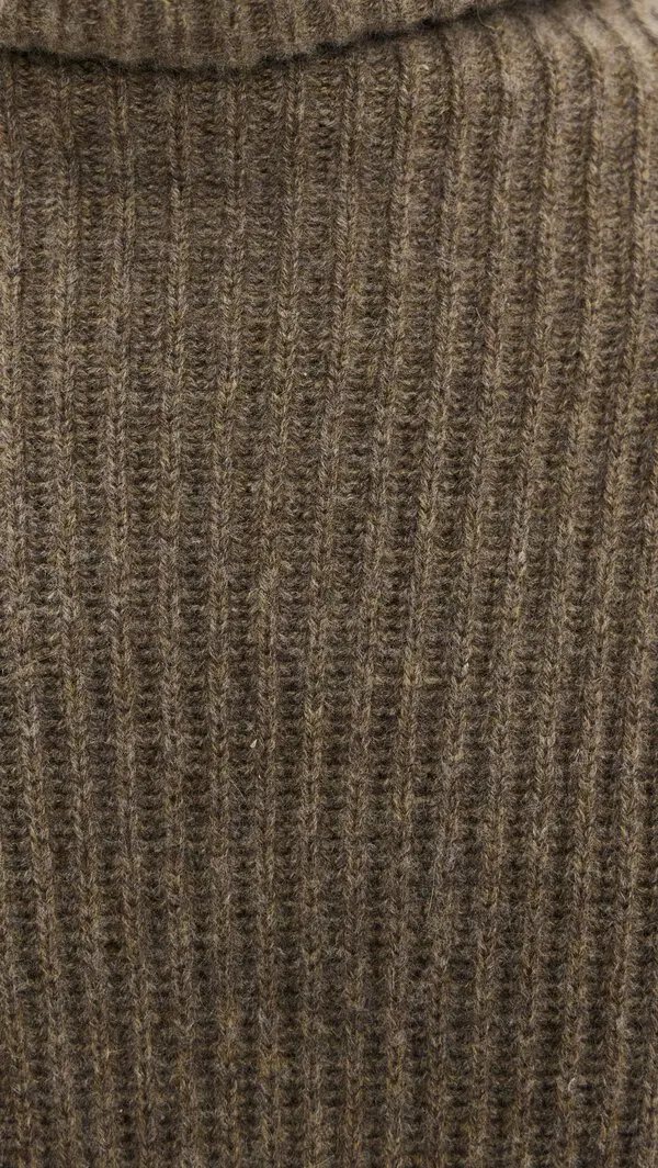 Le Kasha Verbier Cashmere Ribbed Mock Neck Sweater