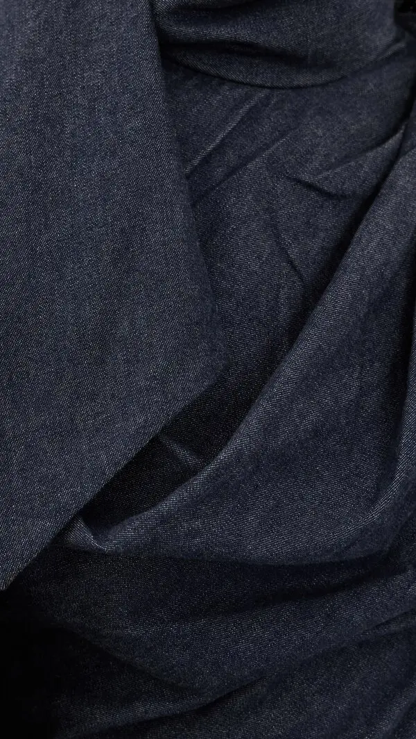 Zimmermann Valiant Draped Denim Mini Dress