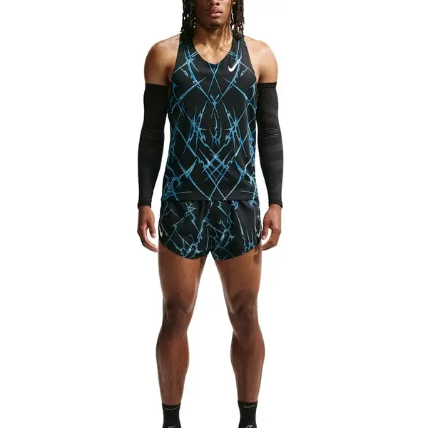 Nike Aeroswift Dri-fit Adv Printed Singlet 'black White - Black/white
