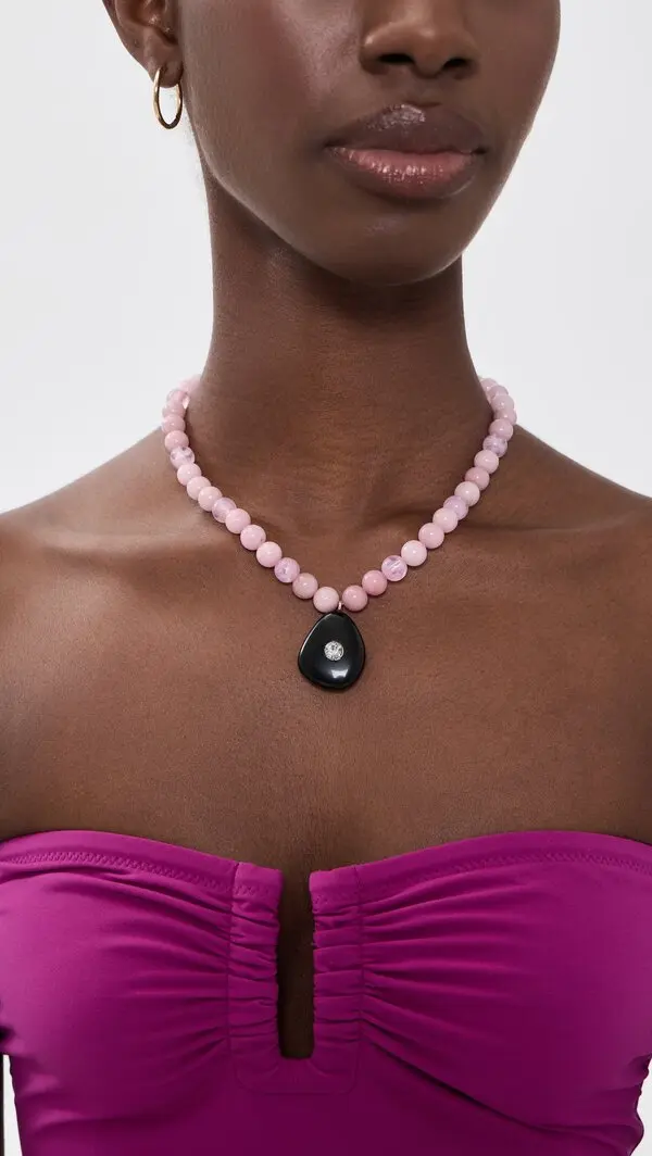 Baublebar Jamie Semi-precious Beaded Necklace With Amethyst And Crystal Detail