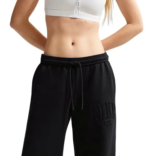 Nike Studio Fleece Medium Weight Mid-rise Wide-leg Pants