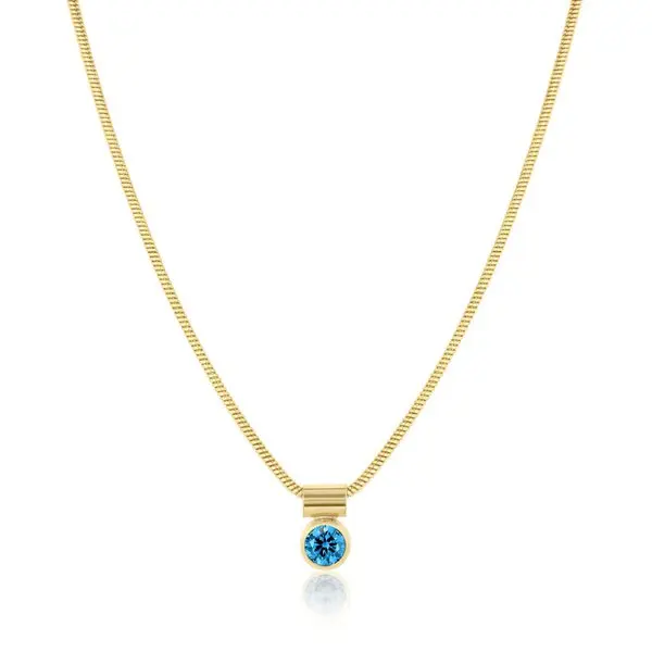 SET & STONES Ellie Birthstone Necklace September - Gold