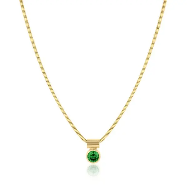 SET & STONES Ellie Birthstone Necklace May - Gold